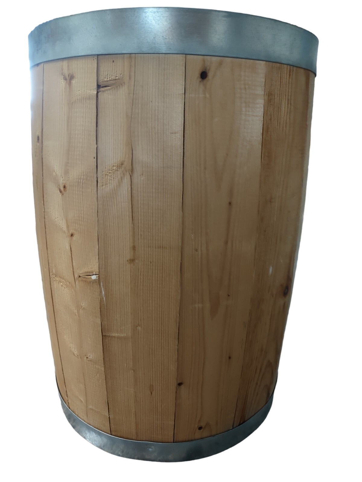 Claeys Candies Wood Panel Store Display Barrel Wooden container | eBay