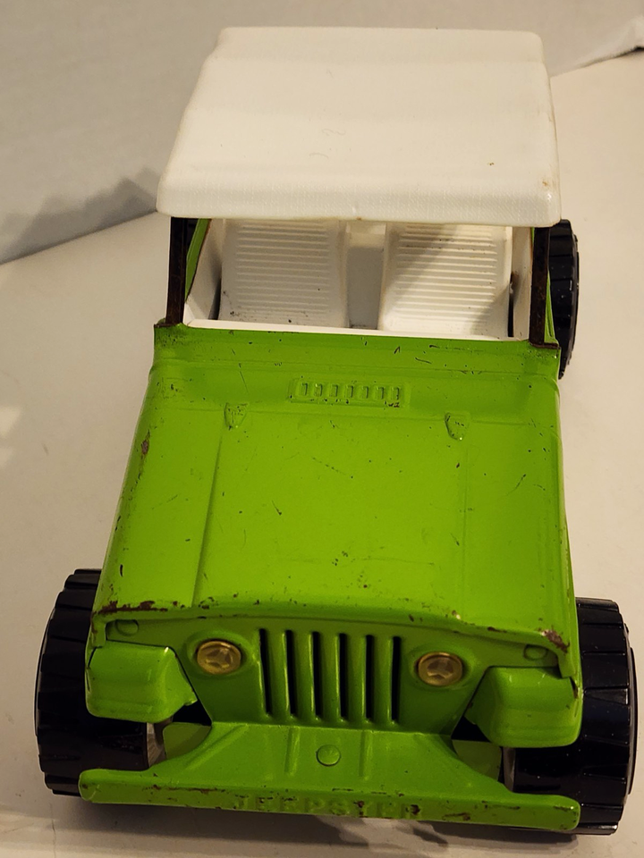 Vintage 1970s Lime Green Tonka Stump Jumper Jeepster With Top 13 ...