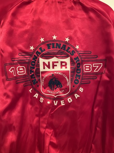 Rare Vintage 1987 PRCA National Las Vegas Finals Rodeo (NFR) Jacket ...