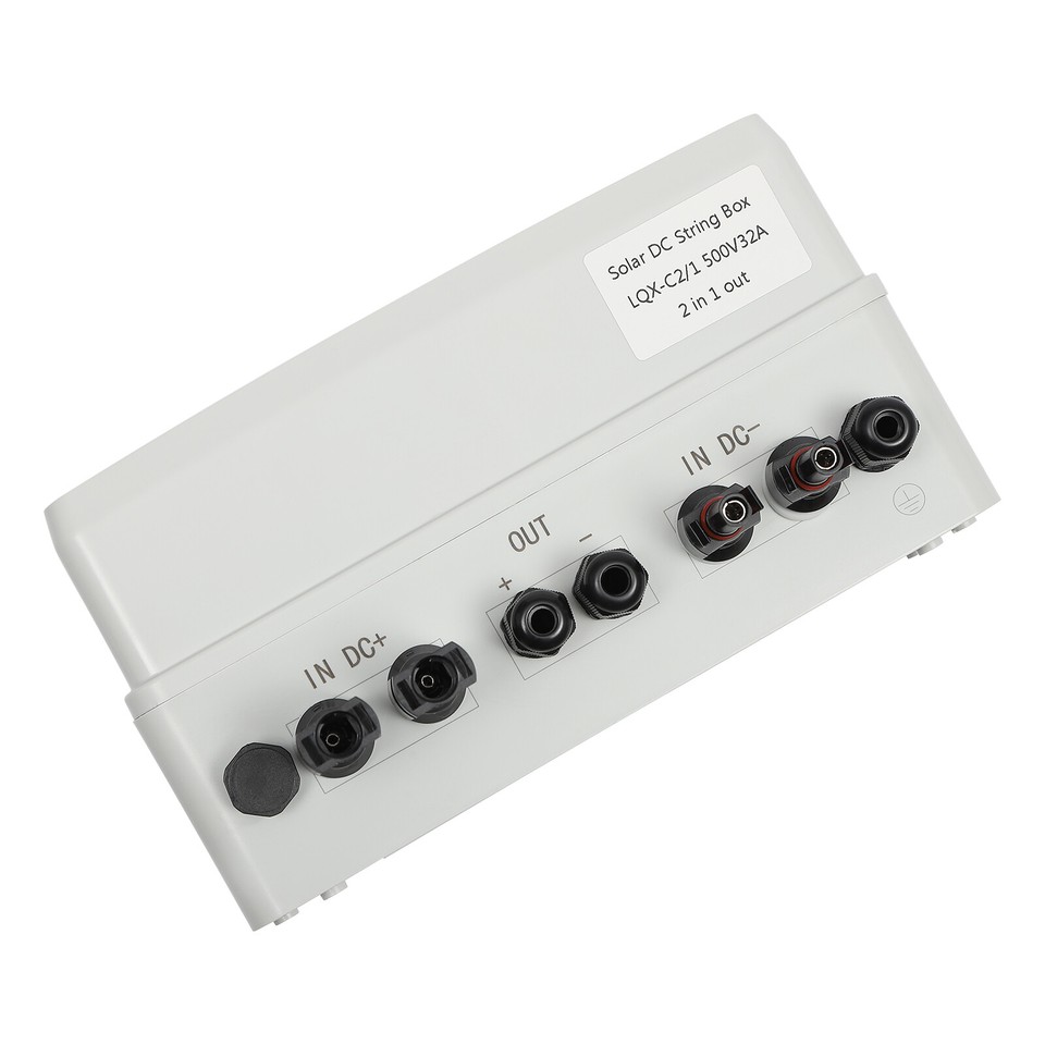 DC 500V / 1000V Solar PV Combiner Box 2 Strings Circuit Breaker For ...