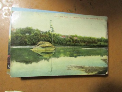The Lone Pine, St Francis River, Sherbrooke PQ Quebec Canada, Vintage ...