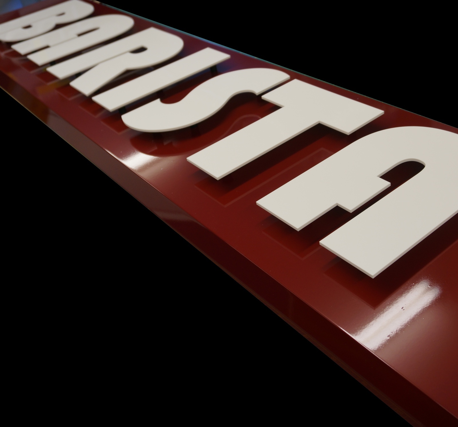 FLAT CUT ACRYLIC LETTERS SHOP SIGNS ANY SIZE OR FONT free standoffs ...