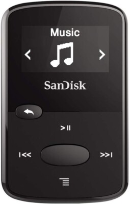 SanDisk 8GB Clip JAM MP3 Audio Music Player LCD Screen FM Radio SDMX26 ...