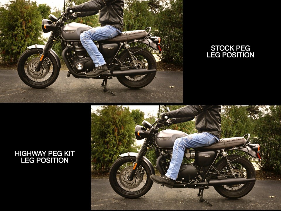 Triumph Bonneville T100 T120 Classic Forward Controls Highway Foot Peg ...