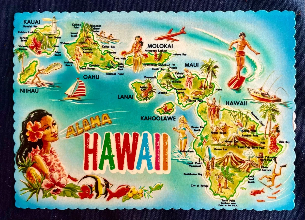 Vintage Hawaiian Postcard