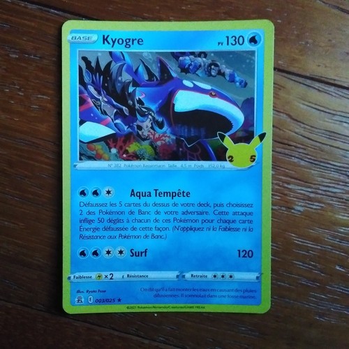 Carte Pokémon Kyogre 003/025 Célébrations 25 ans Neuve - VF | eBay