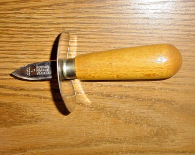 Rowoco France Stainless Steel Oyster Knife Clam Shellfish Knife Wood ...