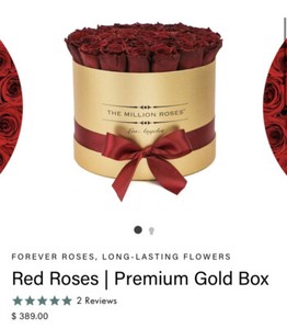 the million roses, Red Roses. Retail $389 FOREVER ROSES, LONG-LASTING ...