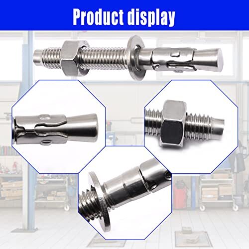 Stainless Steel Concrete Anchors Heavy Duty Wedge Anchor Fasteners 1/2 ...