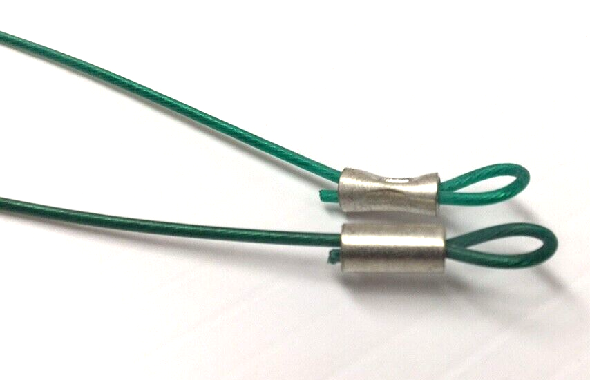 Carr Lane CL-21-KA-6.0 Lanyard Cable 6" Length 1.10mm Green Cable (Pack ...