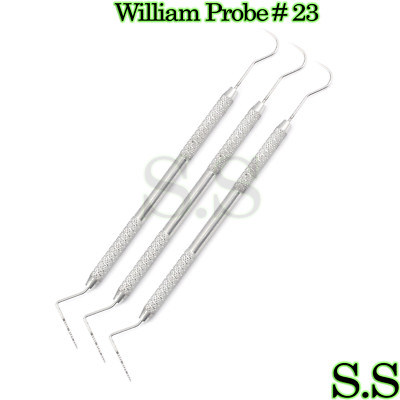3 William Probe # 23 Color Coded Surgical Dental Instruments | eBay