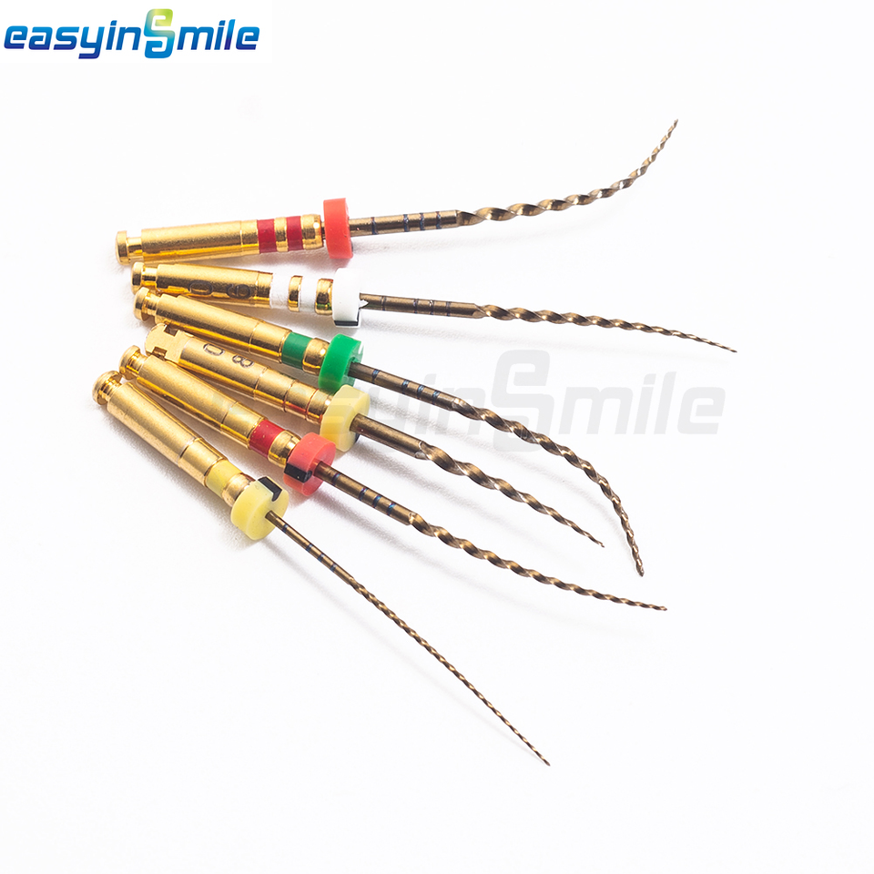 6pc Endodontic Dental Endo Files X3-Pro Gold Taper Root Canal Rotary ...