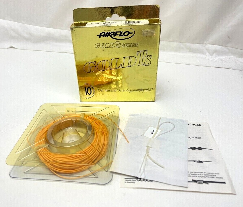 Air Flo Gold Ts Series WF Floating Fly Line Peach 90 Feet | eBay