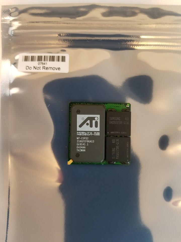 ATI RADEON MOBILITY 7500 M7-CSP32 216Q7CFBGA13 BGA IC Chipset With ...