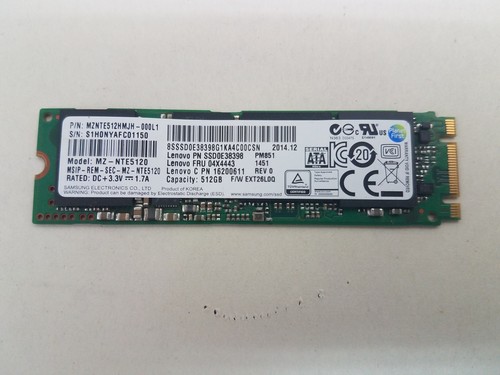 Samsung MZ-NTE5120 PM851 512GB 80mm M.2 Solid State Drive | eBay
