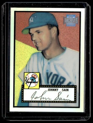 2001 Topps Archives Reserve Topps Johnny Sain #30 New York Yankees | eBay