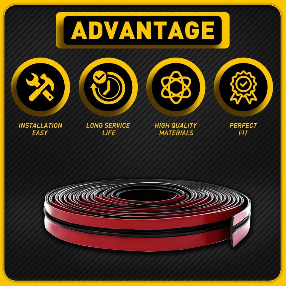 4M Car Auto Windshield Window Trim Edge Rubber Moulding Weatherstrip ...
