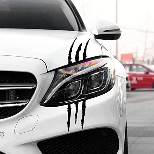 Stickers Reflective Claw Scratch Marks Headlight Bumper Sticker ...