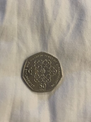 50p Coin Girl Guides Celebrating 100 Years Of Girlguiding Rare Fifty ...