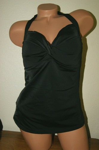 New Faded Glory / Converse Black Tankini Swimsuit Sz Large (D/D) | eBay