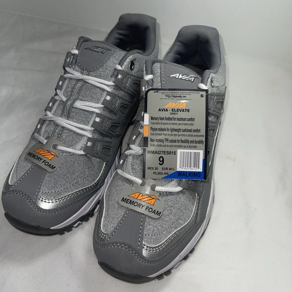 AVIA Running Trainers Shoes Women's Size 9 Gray Athletic | eBay