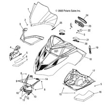 Polaris Hood Substructure Genuine OEM Part 5455591 for sale online | eBay