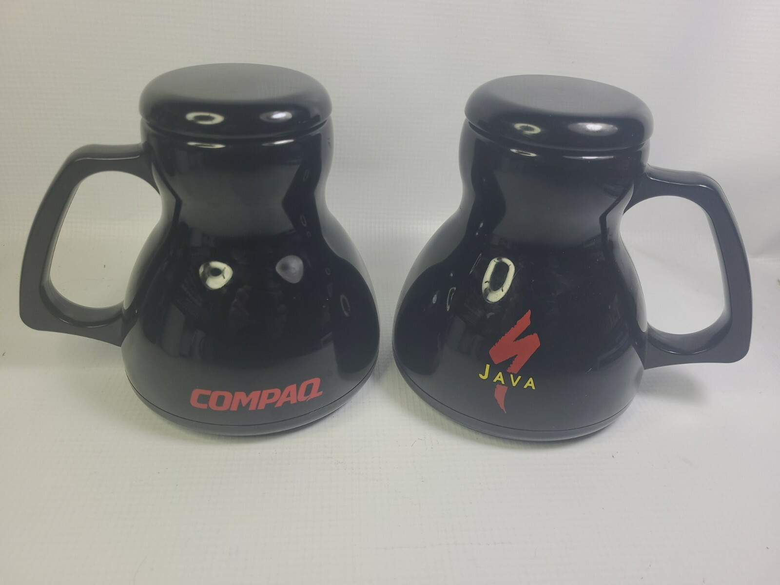 2 Travel Coffee Mugs- Compaq (now HP) + Java Collectible Tech ...