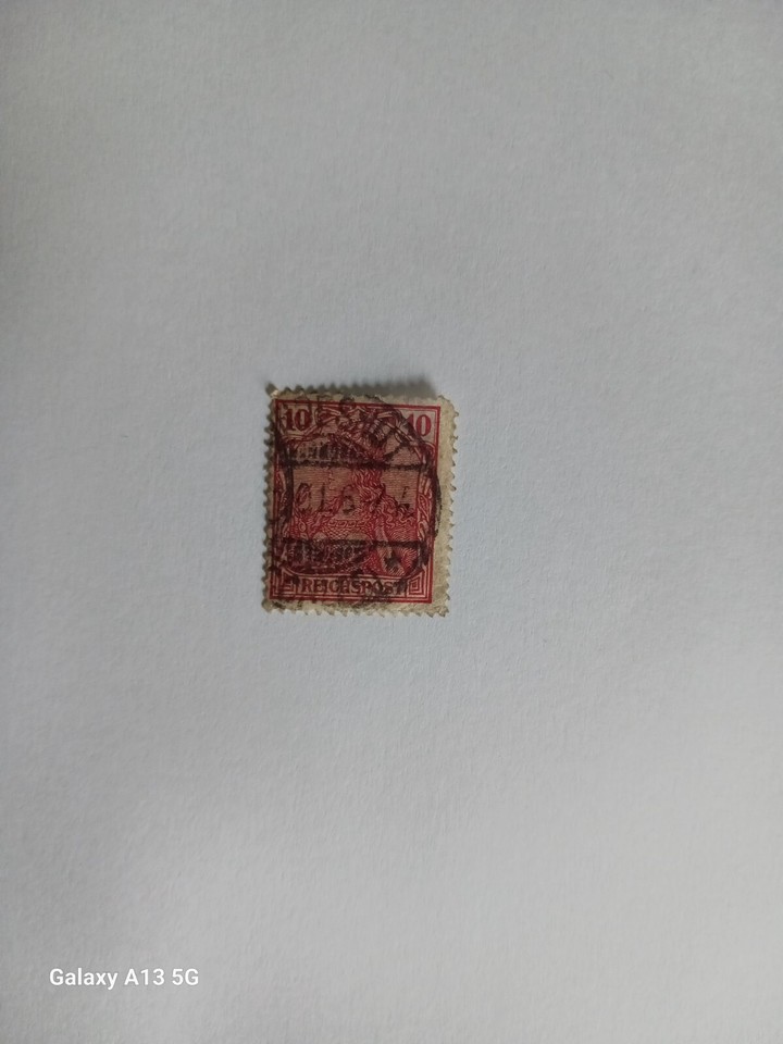 German Allemage stamp 10 Phennig No watermark RARE REICHPOST 1900s | eBay