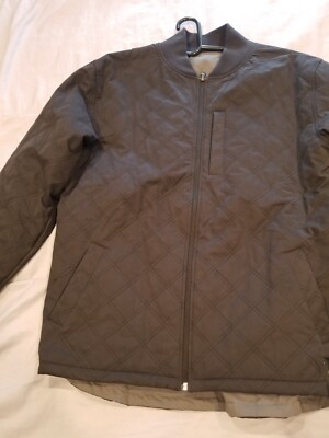 BYLT Basics Reversible Bomber Jacket. Black Grey Large Mens. | eBay