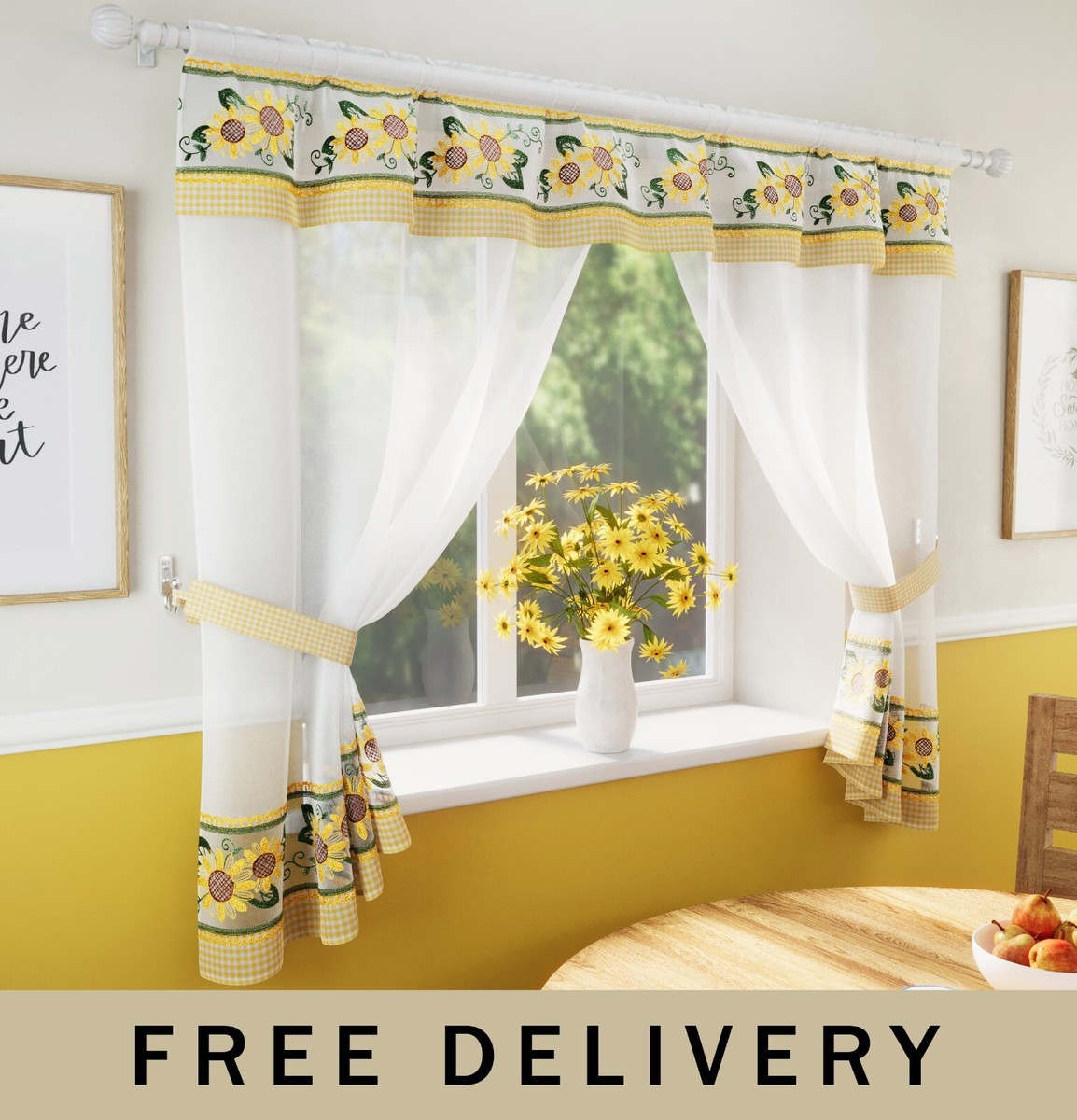 Yellow Kitchen Curtains