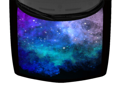 Galaxy Space Star Nebula Truck Hood Wrap Vinyl Car Graphic Decal 58" x ...