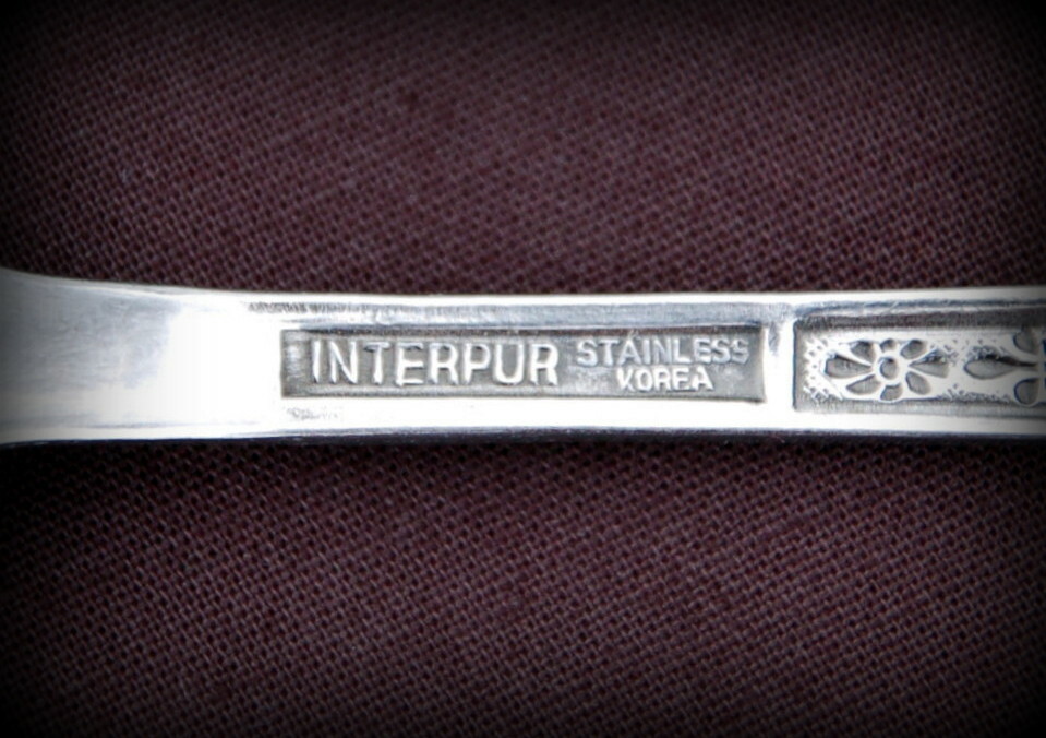 INTERPUR FLORENZ "INRFLO1" 8 Petal Pattern ~ 3 DINNER KNIVES ...