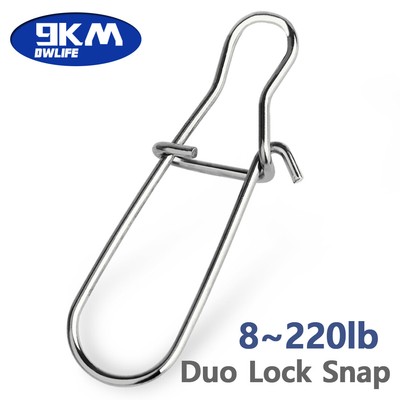 9KM Fishing Snaps Duo Lock Snaps High Strength 50~100Pcs Quick Change ...