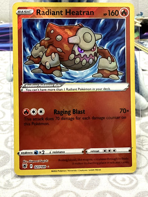 Pokémon TCG Radiant Heatran Astral Radiance 027/189 Holo NM/M | eBay