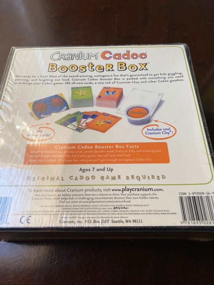 Cranium Cadoo Booster Box Expansion Original (Unopened) Brand New ...