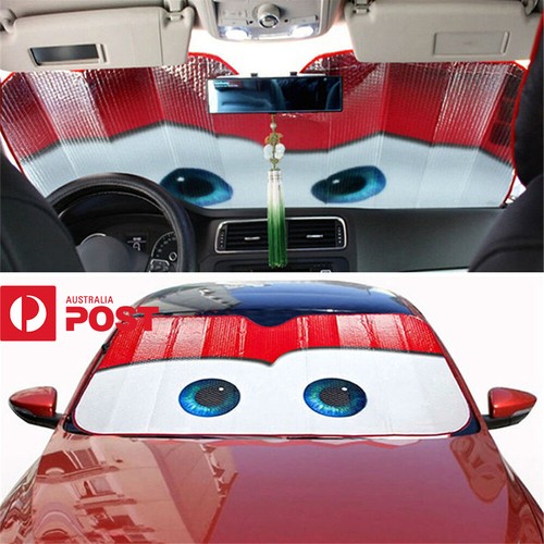 Car Window Cartoon Eye Heated Windshield Sunshade Windscreen Cover Sun ...