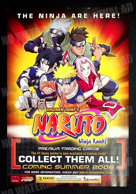 Naruto Ninja Ranks TCG CCG Cards Viz Inkworks Print Magazine Ad Poster ...