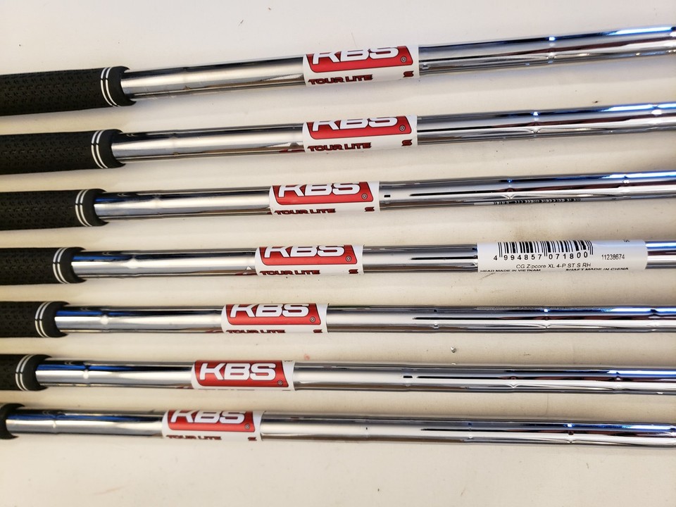 New Cleveland Zipcore XL Iron Set (4-PW) 7 Irons - FST KBS Tour Lite ...