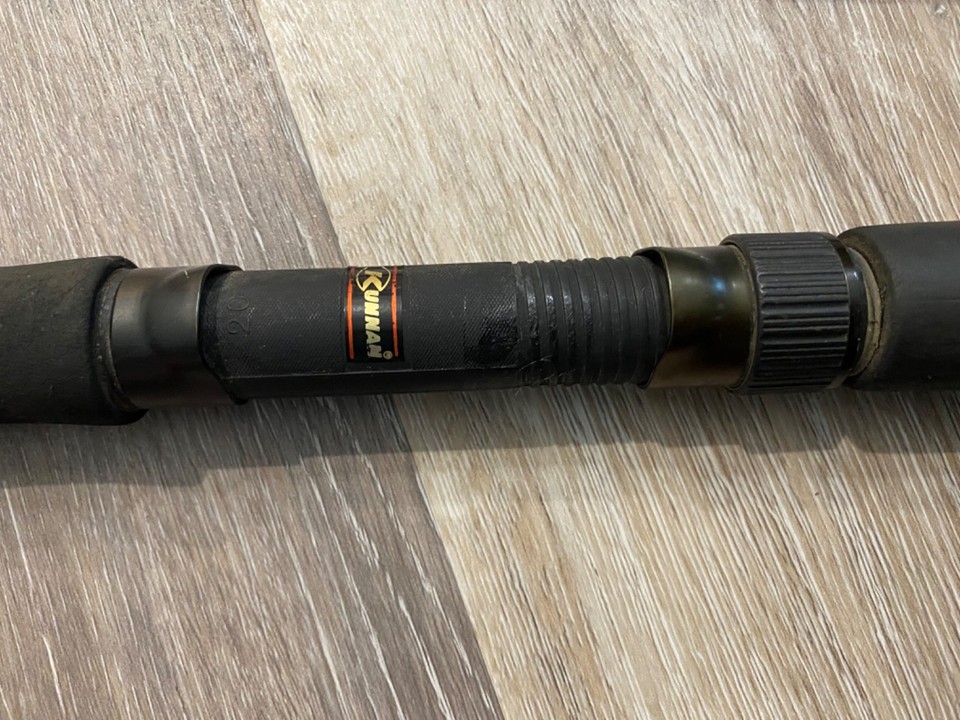 Vintage Kunnan Competitor Mod. 6690H 9' 2 Pc. Heavy Action Baitcasting ...