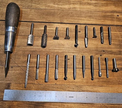Deburring Grinding & Boring Bits Tools HSS & CARBIDE Vintage Tools ☆USA ...