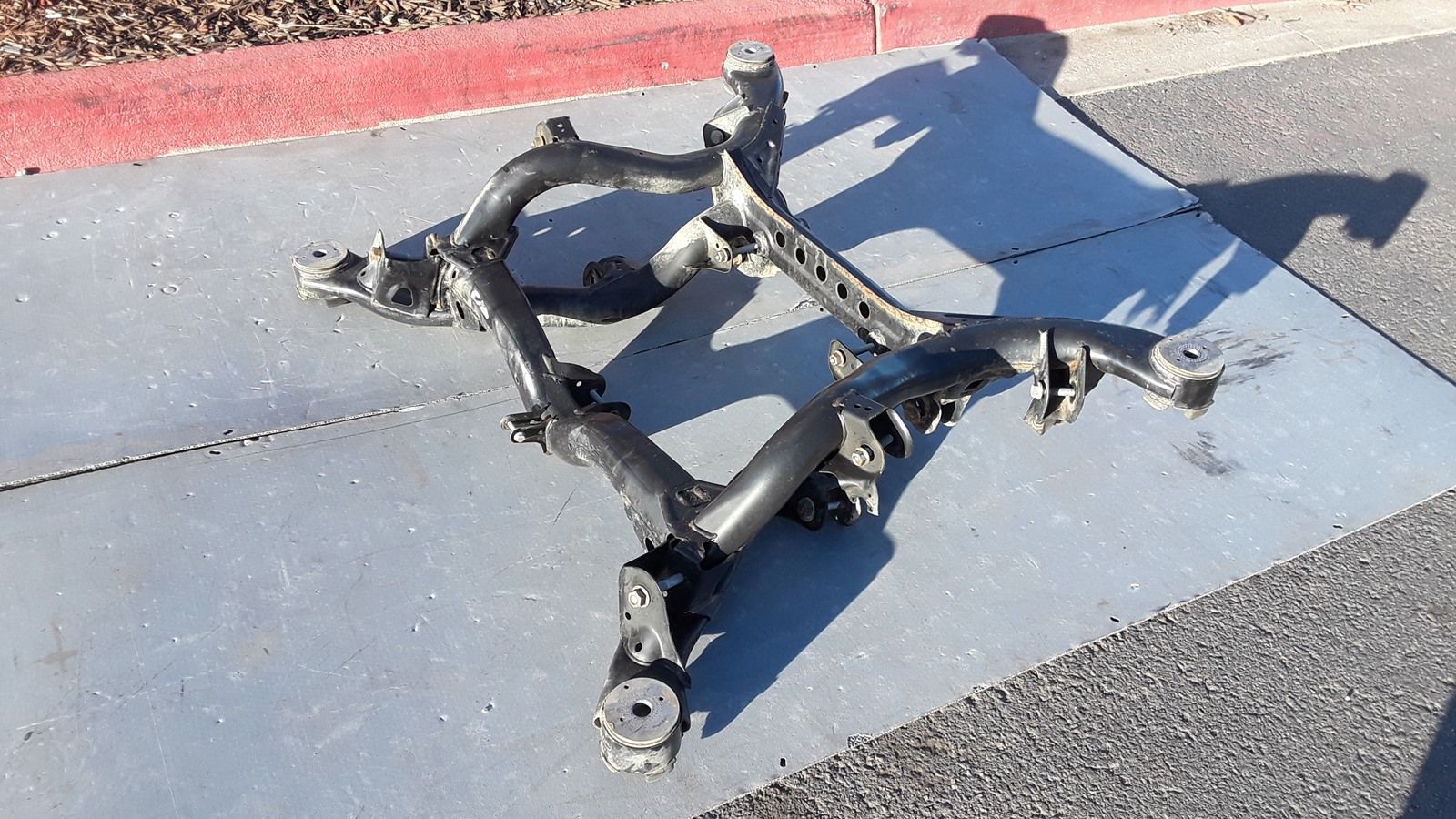 2008-2018 PORSCHE CAYENNE REAR SUSPENSION AXLE SUBFRAME CRADLE ...