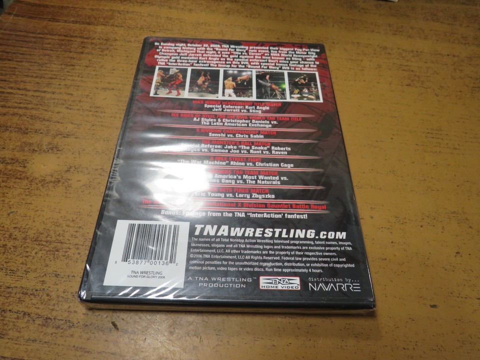 TNA Wrestling - Bound for Glory 2006 (DVD, 2007)Sting Jarrett Kurt ...