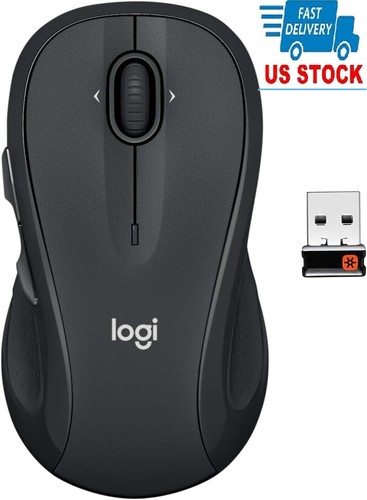 New Logitech M510 Wireless Laser Mouse for PC/MAC with Unifying ...