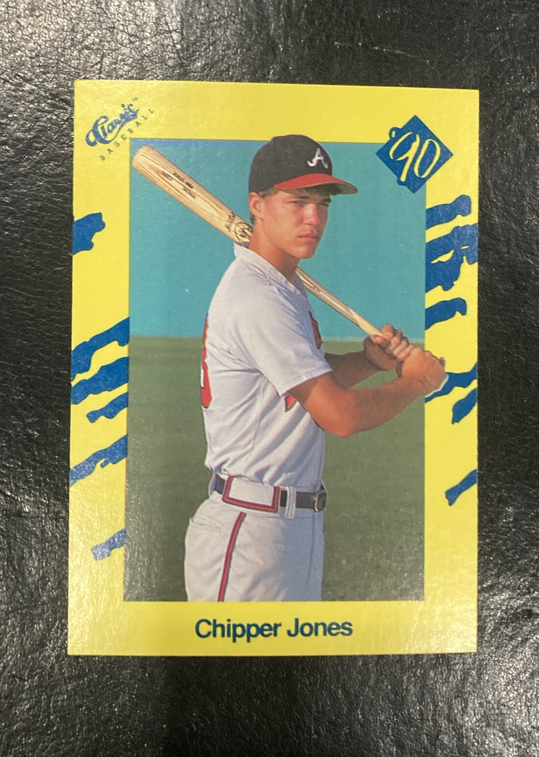 1990 Classic Yellow Chipper Jones RC #T92 Atlanta Braves HOF | eBay