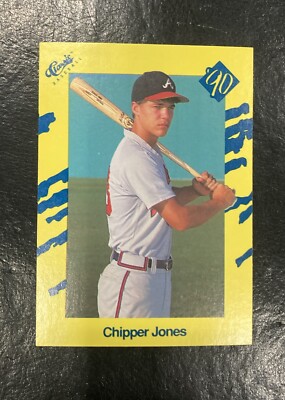 1990 Classic Yellow Chipper Jones RC #T92 Atlanta Braves HOF | eBay