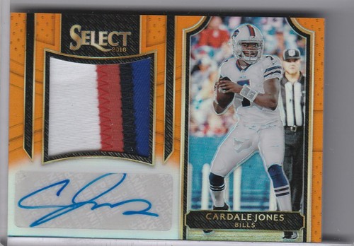 2016 PANINI SELECT #JS-CJ CARDALE JONES AUTOGRAPH RC 4-COLOR PATCH ...