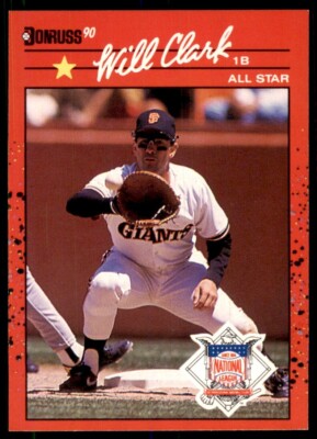 1990 Donruss- Will Clark Baseball Cards #707 | eBay
