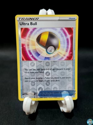 Pokemon Card ULTRA BALL 150/172 Reverse Holo Uncommon BRILLIANT STARS ...