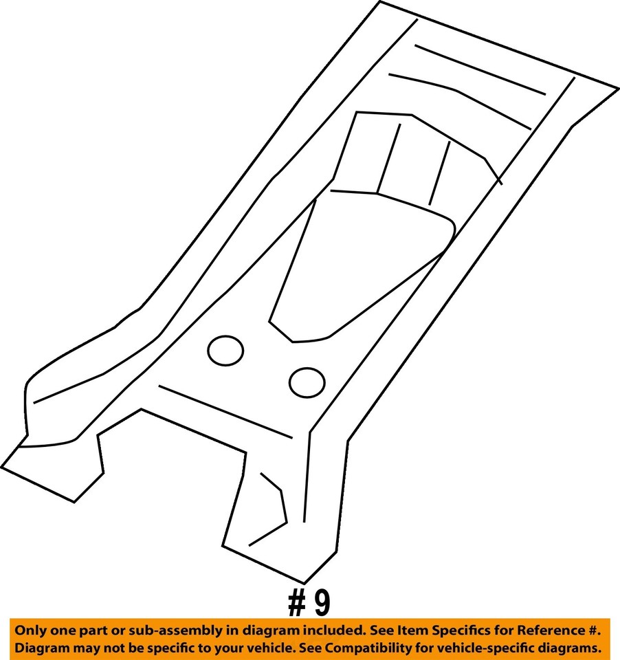 CHRYSLER OEM 11-23 Durango Rear Body Floor Floor Rails-Rear Reinf ...