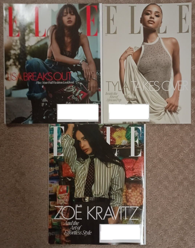 ELLE MAGAZINES (Three) Sept Lisa - Oct Tyla - Mar 2025 Zoe Kravitz Like ...